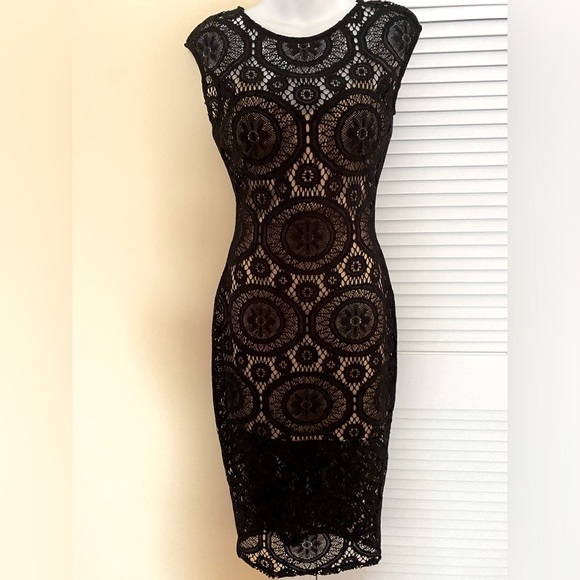 Hot Miami Styles | Dresses | Hot Miami Styles Black Lace Bodycon Dress ...